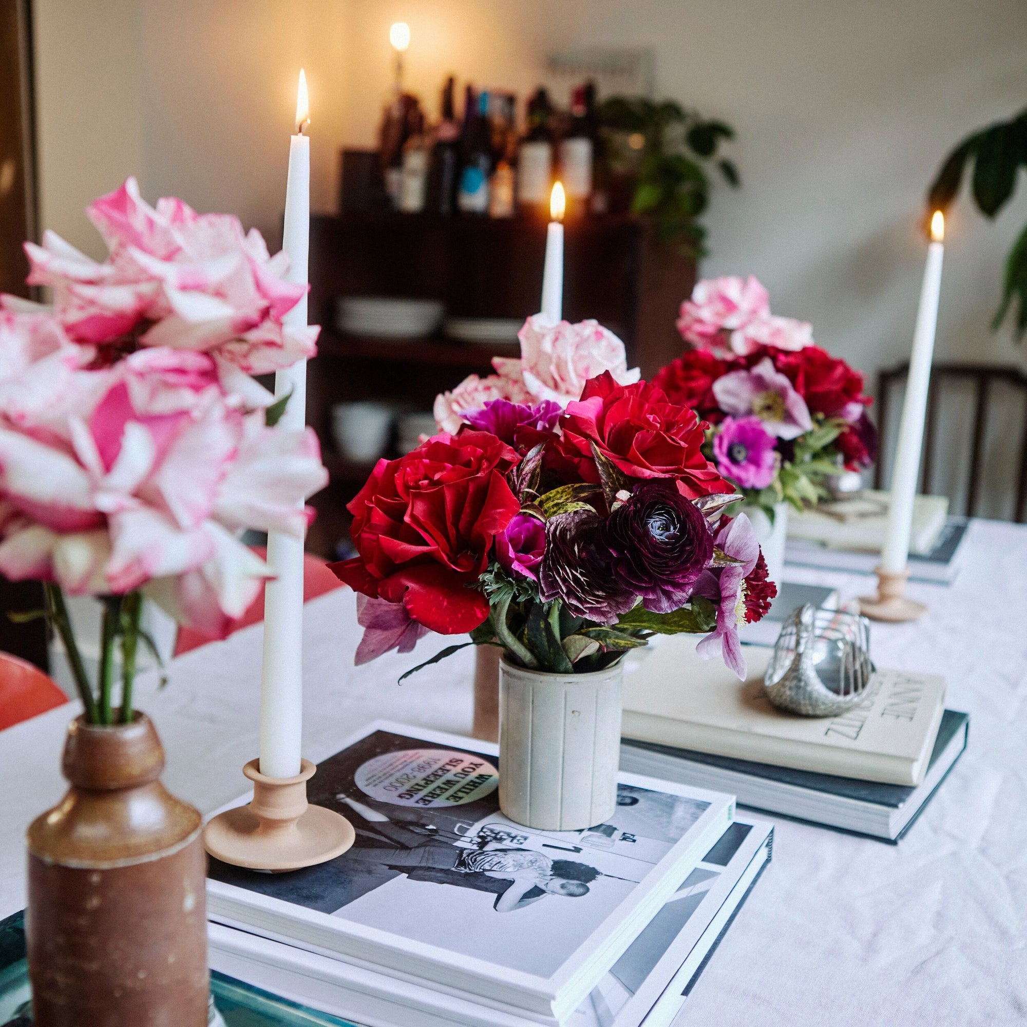 Posy Table Arrangements | Events & Weddings Flowers | Wild at Heart