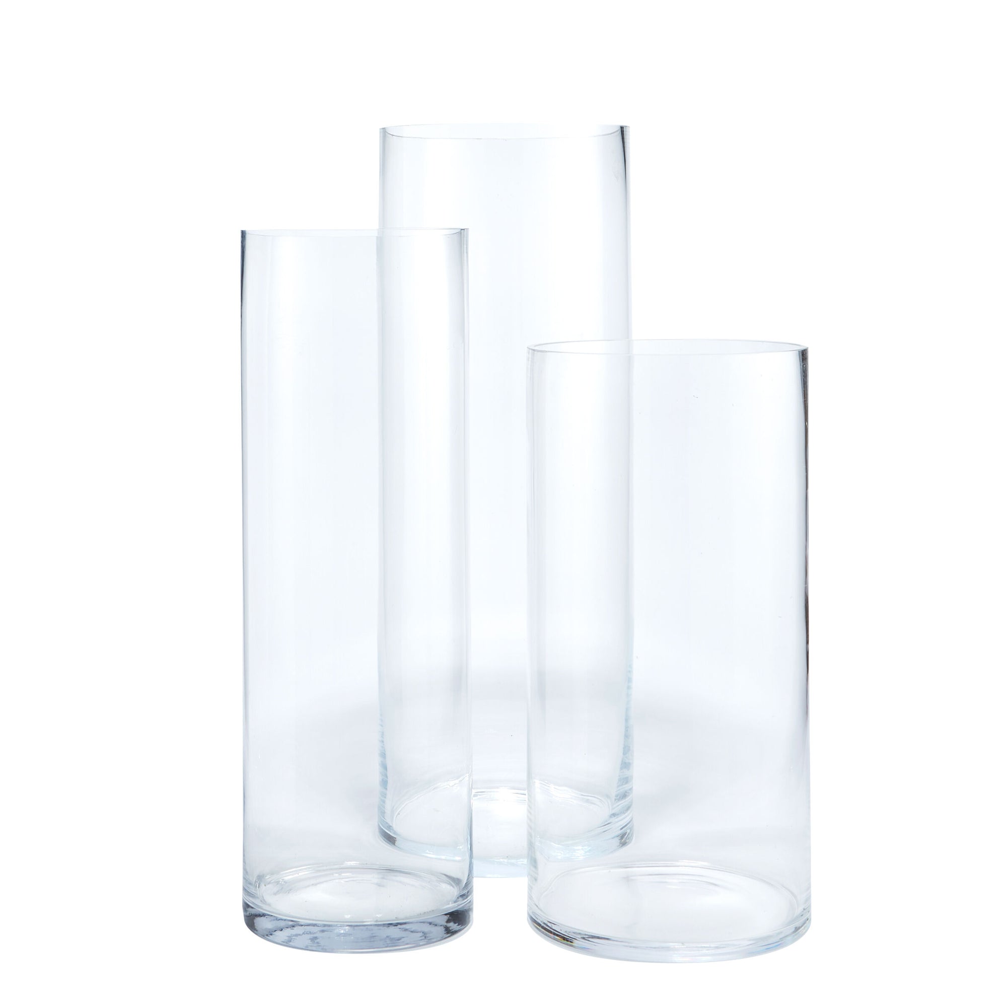 Clear Glass Cylinders for Hire - 001 | Wild at Heart