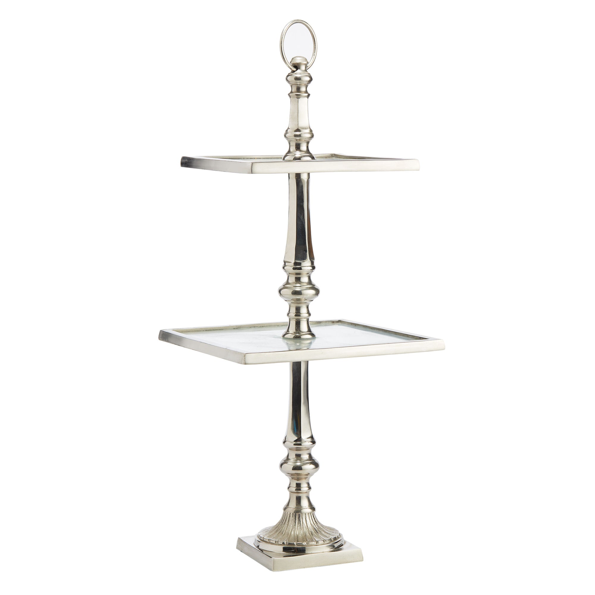 Silver Two Tier Stand for Hire - 109 | Wild at Heart
