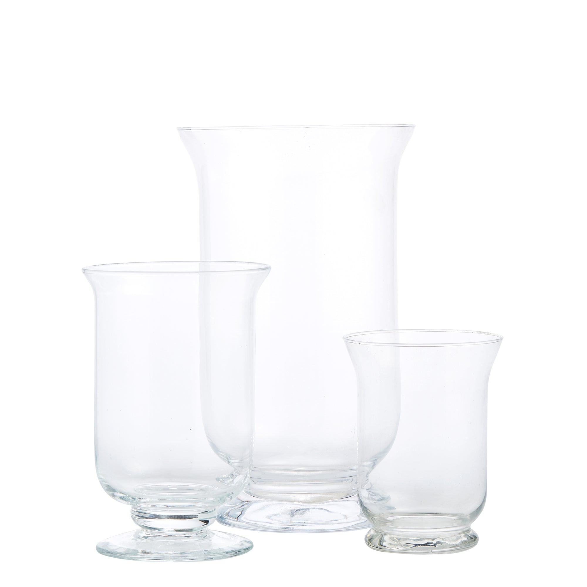 Mixed Size Glass Vases for Hire - 142 | Wild at Heart